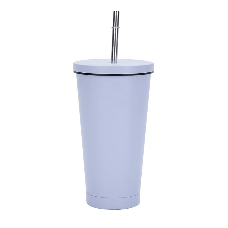 Simple Modern Insulated Tumbler Cup with Straw Lid Reusable Stainless Steel Water Bottle for Cold Brew Tea Iced Coffee Travel Mug,Purple