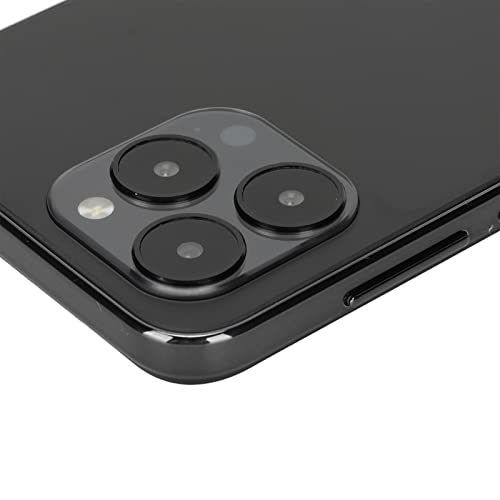 PUSOKEI MTK6889 10 Core Smartphone 6.1Inch I14 ProMax Android11 Unlock Cellphone, 4GB 32GB Storage, AI Face Recognition Unlock, WiFi BT FM, 8MP 16MP Camera, 6800mAh Battery, Black