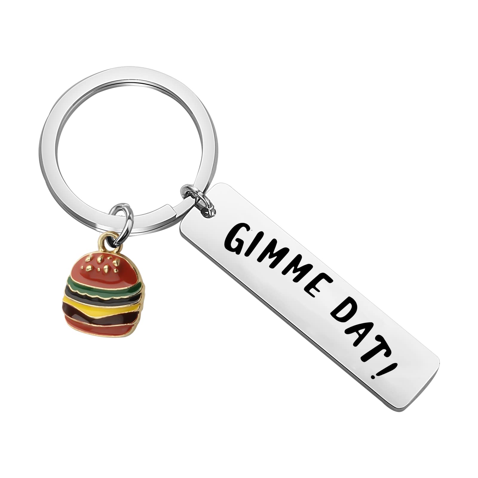 GIMME DAT ITYSL Gift Comedy TV Show Fans Gift Netflix Show Keychain Cheeseburger Jewelry (GIMME DAT)