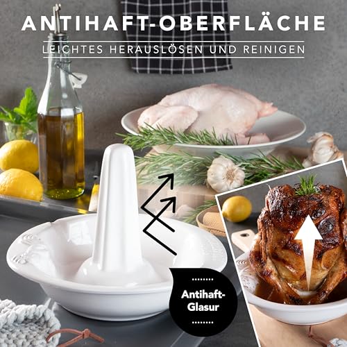 Römertopf 2 125 50 Chiko Brown Chicken Roaster White