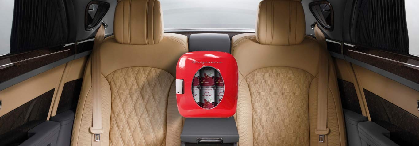 Frigidaire EFMIS462-RED 12 Can Retro Mini Portable Personal Cooler for Home, Office or Dorm, Red (Renewed)