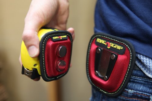 MagnoGrip 002-290 Quick Snap Magnetic Tape Measure Holder, Red