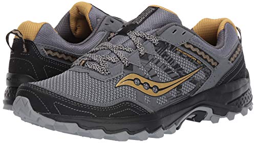 Saucony Men's Grid Excursion TR12 Trail Running Shoe, Silver | Gold, 10 W US
