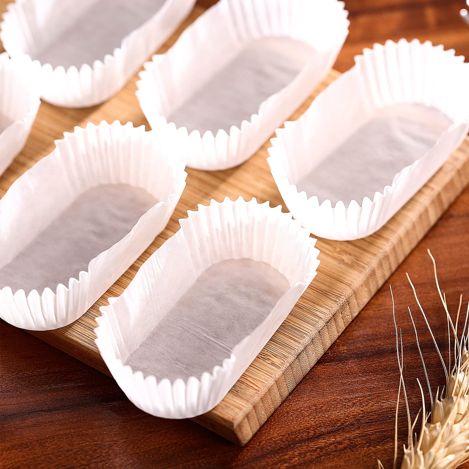 Loaf Liners Oval Baking Cups: 1000pcs Grease Proof Paper Cupcake Liner Mini Cake Cup Parchment Bread Trays For Cake Muffins Cupcakes Bread