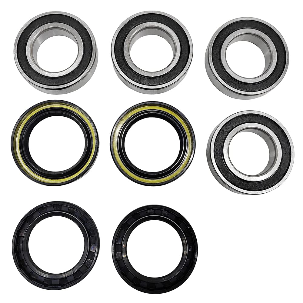 Front and Rear Wheel Bearing Seals Kit for Yamaha Rhino 450 660 700 YXR700F YXR660F YXR450F