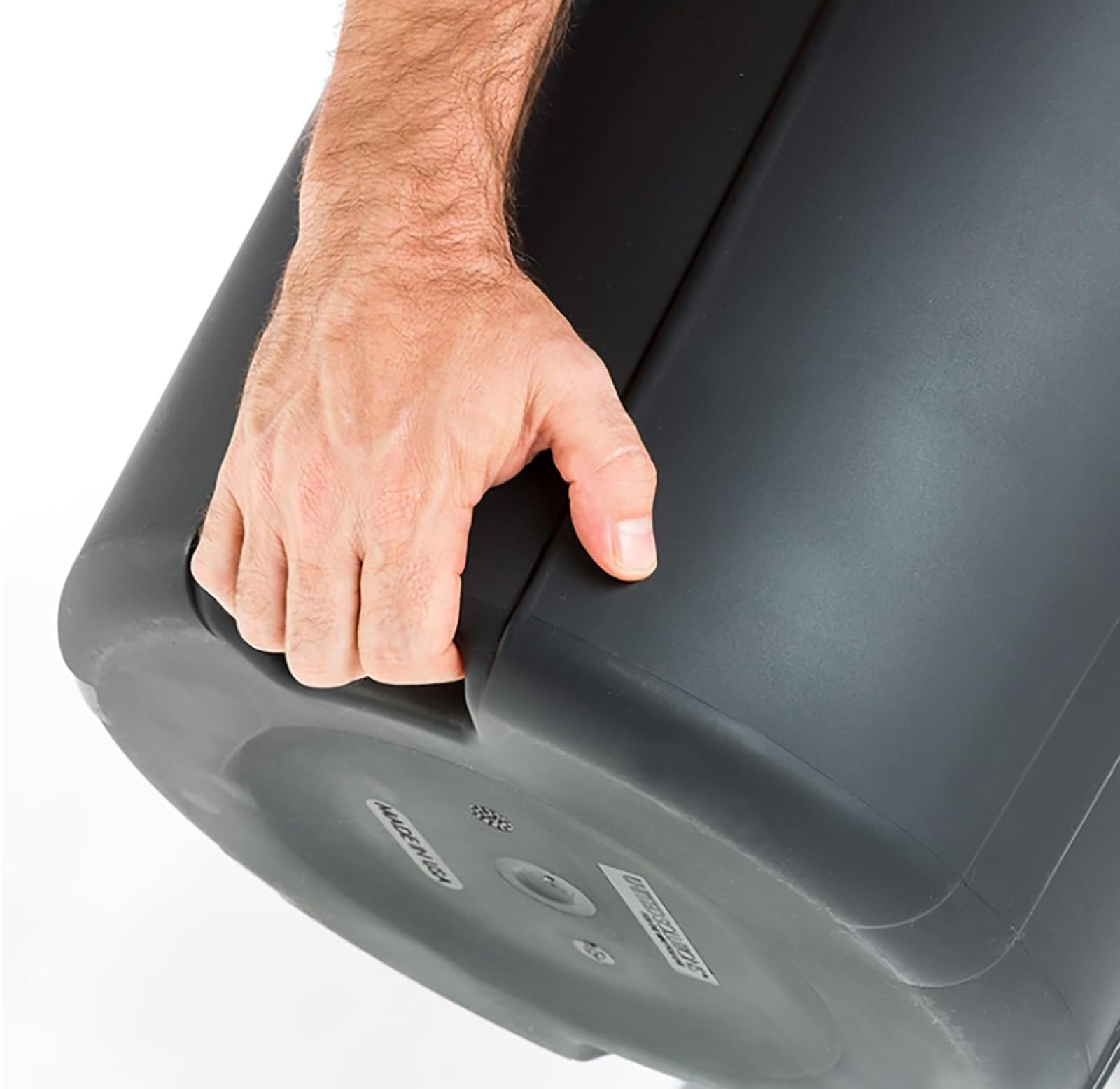 Outdoor Garbage Can, 20 Gallon Outdoor Trash Can with Click Lock Lid, Heavy Duty Plastic Garbage Can, Perfect Backyard, Deck, Patio, Office or Garage Trash Can, Black