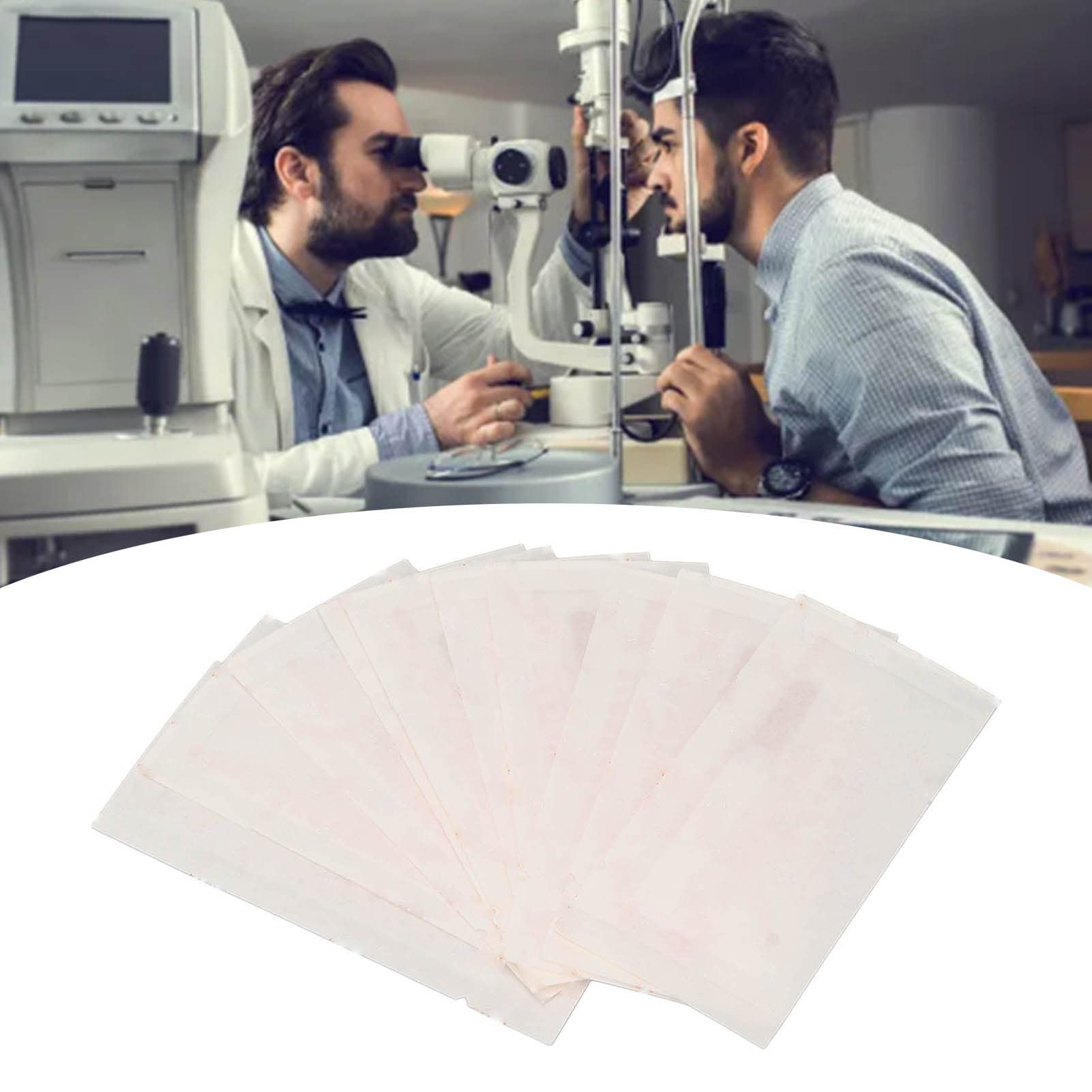 Ophthalmic Test Strip, 10pcs Accurate Fluorescein Ophthalmic Test Strip Professional Portable Cornea Cellular Damage Test Strips for Women Man Water Testing