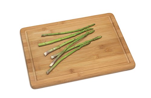 Lipper International Bamboo Wood Kitchen Cutting and Serving Board with Non-Slip Cork Backing, Large, 15-3/4" x 11-3/4" x 5/8"