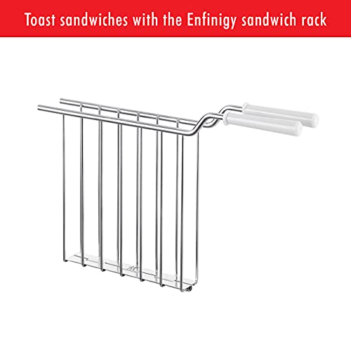 ZWILLING Enfinigy Cool Touch Toaster 2 Slice with Extra Wide 1.5" Slots for Bagels, 7 Toast Settings, Even Toasting, Reheat, Cancel, Defrost, Black