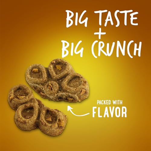 Fruitables Biggies Dog Biscuits – Crunchy Dog Biscuits Made with Pumpkin – Healthy Dog Treats Packed with Real Fruit Flavor – Free of Wheat, Corn and Soy – Peanut Butter & Banana – 16 oz