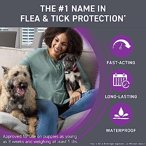 FRONTLINE Plus for Dogs Flea and Tick Treatment (Extra Large Dog, 89-132 lbs.) 6 Doses (Red Box)