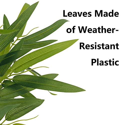 SOFTFLAME 6ft Bamboo Artificial Tree, Faux Bamboo Plant, Artificial Plant with 6 Trunks, Ideal for Home Office Indoor Decoration