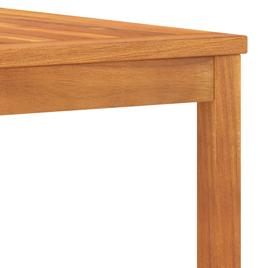 vidaXL Acacia Wood Coffee Table, Solid and Durable, Weather-Proof with Oil Finish, Outdoor Patio or Deck Furniture, Easy Assembly Required, 39.4"x19.7"x13"