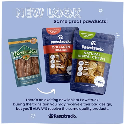 Pawstruck All-Natural 3-5" Bully Sticks for Small Dogs & Puppies β Single Ingredient, Low Odor & Rawhide-Free Dental Chew Treat Bones - 100% Real Beef with No Artificial Preservatives - 8 oz Bag