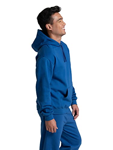 Fruit of the Loom Unisex Adult Eversoft Fleece Hoodies, Pullover & Full Zip, Moisture Wicking Breathable, Sizes S-4x Hooded Sweatshirt, Mellow Blue, XX-Large US