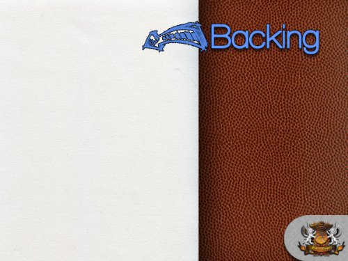 Vinyl Football Brown Fake Leather Upholstery Fabric / 54" Wide/Sold by The Yard