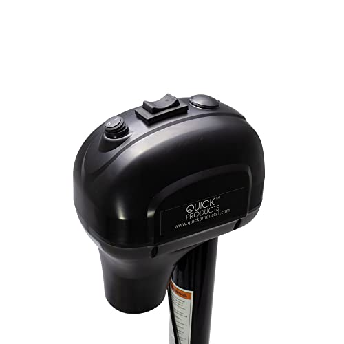 Quick Products JQ-3500SMB Power A-Frame Electric Tongue Jack with Side-Mount, LED Work Light for Camper Trailer, RV - 3,650 lbs. Capacity (Higher Then Standard 3,500 lbs. Jack!), Black