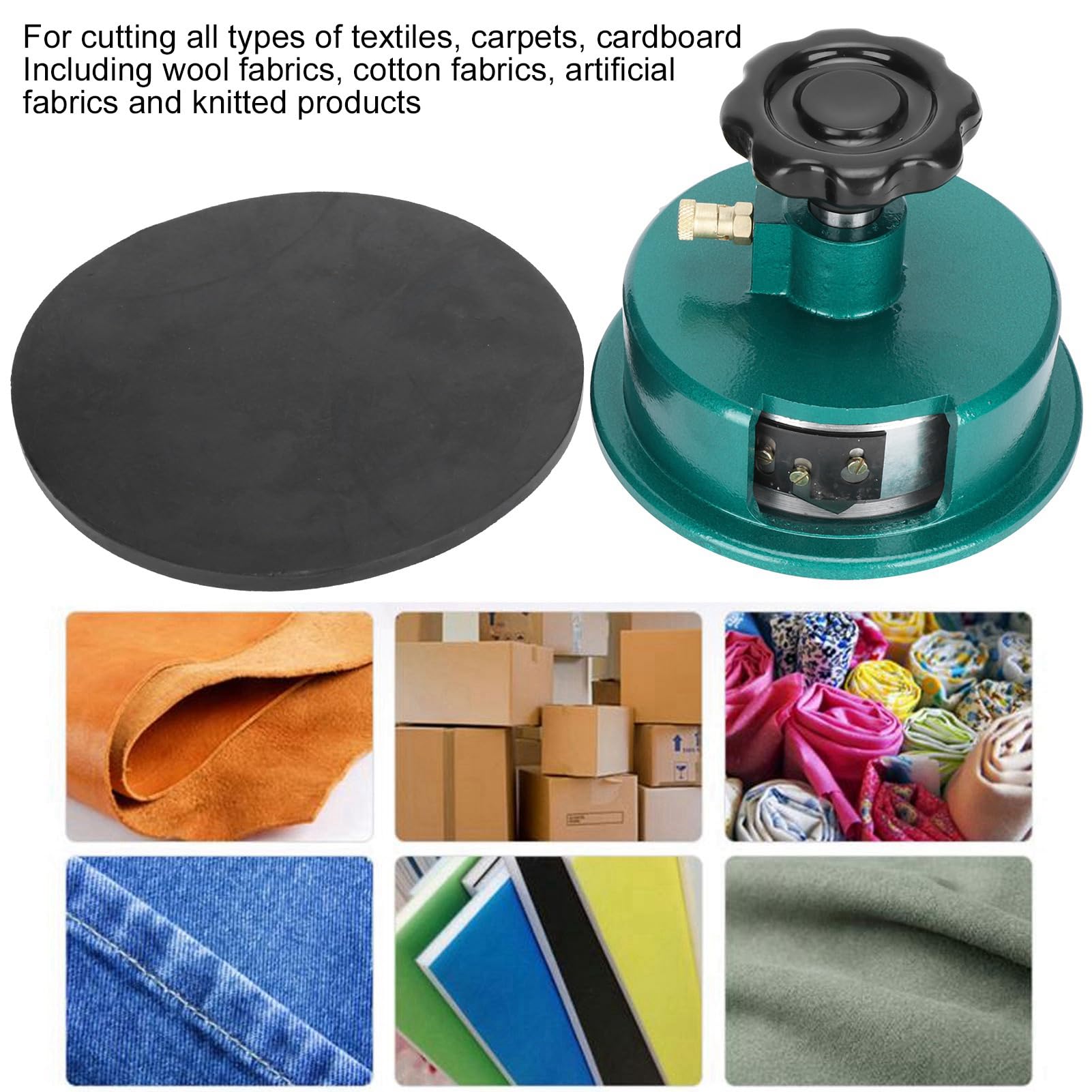 Round Fabric Carpet Textile Sampler Sample Cutter 100 Sqcm Easy Precision Cutting Tool for Sampling Variety of Materials