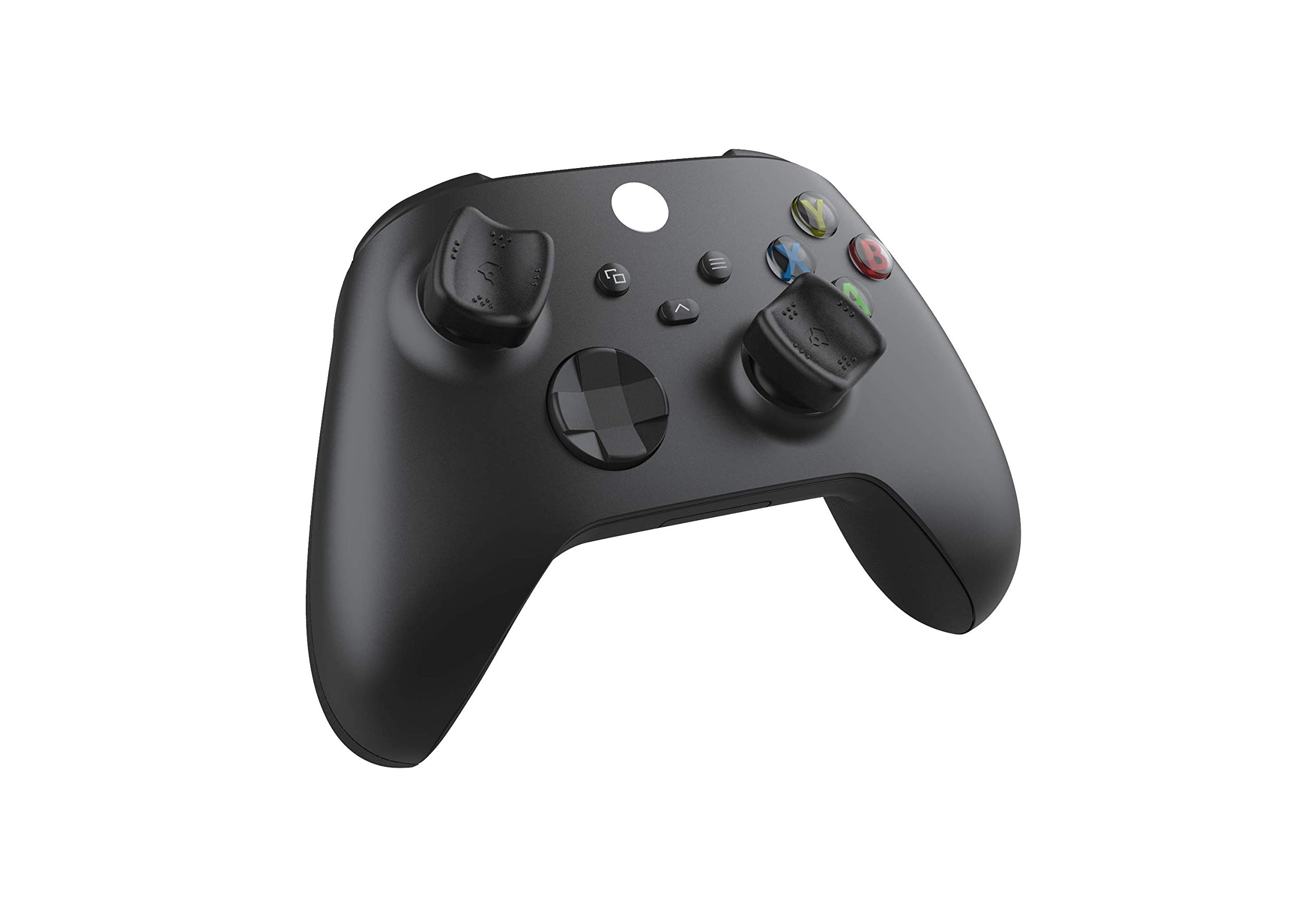 Gioteck SMP Xbox Series X - Thumb Grips Xbox Series X/S Megapack Caps/Caps/Silicone Protector for Joysticks PlayStation 5 - Non-Slip - Aim Aid (3 Pack) Green/Black