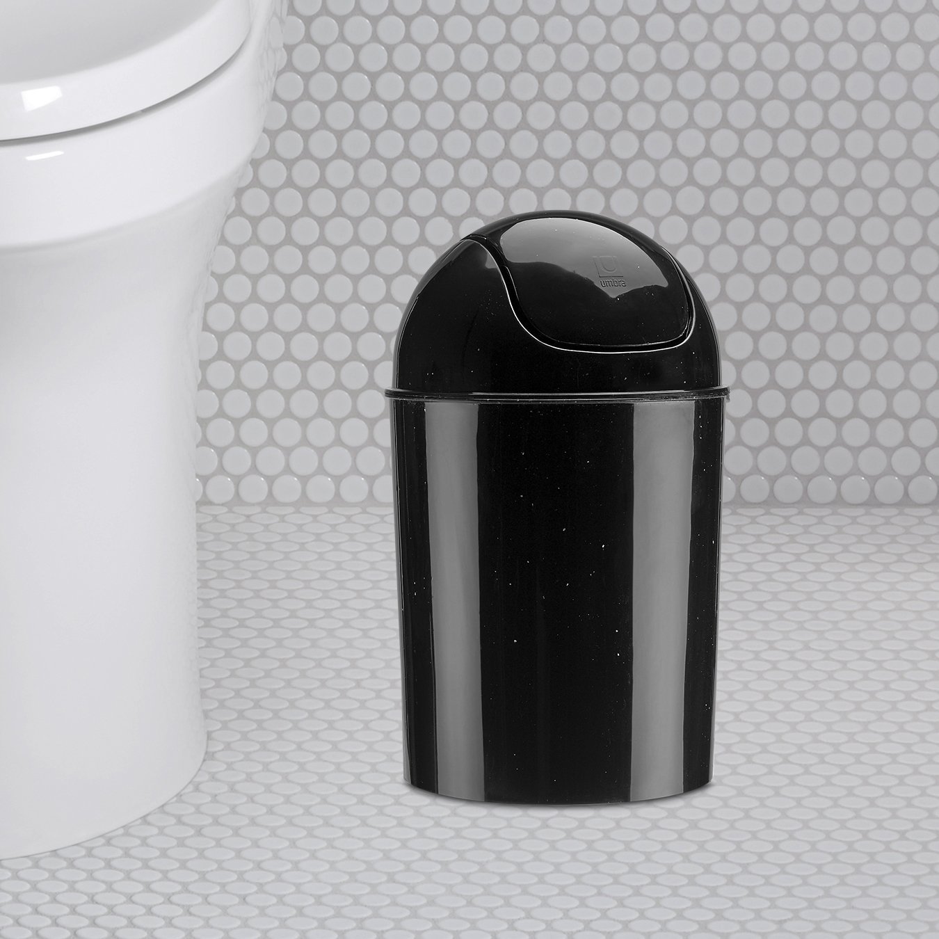 Umbra Mini Waste Can, 1-1/4 Gallon with Swing Lid (Galaxy)