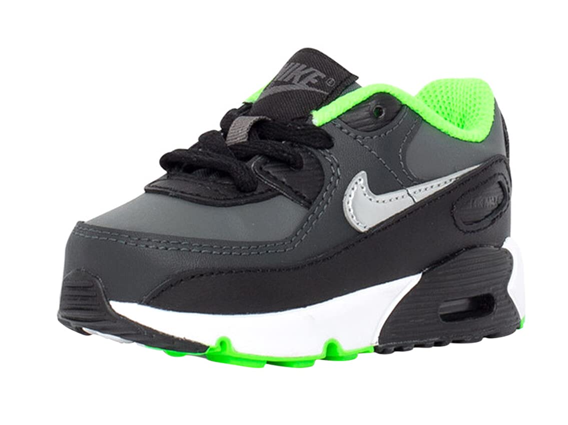 Nike Toddler's Air Max 90 LTR Black/Chrome-Dk Smoke Grey (CD6868 016) - 6