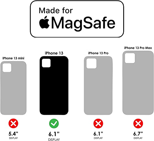 OtterBox Symmetry Case with MagSafe for iPhone 13 (NOT Mini/Pro/Pro Max) Non-Retail Packaging - Clear - Antimicrobial