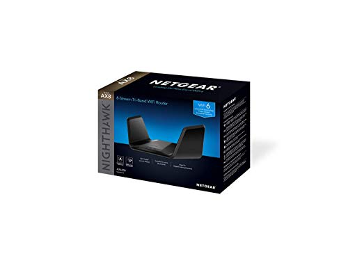 Netgear RAX78-100NAS Nighthawk Tri-Band AX8 8-Stream AX6200 WiFi 6 Router