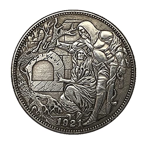 MarshLing Antique Liberty Old Coins Morgan Silver Dollars 1921 Coin Collecting USA Old Original Pre Morgan One Dollar (Silver Old Coin)