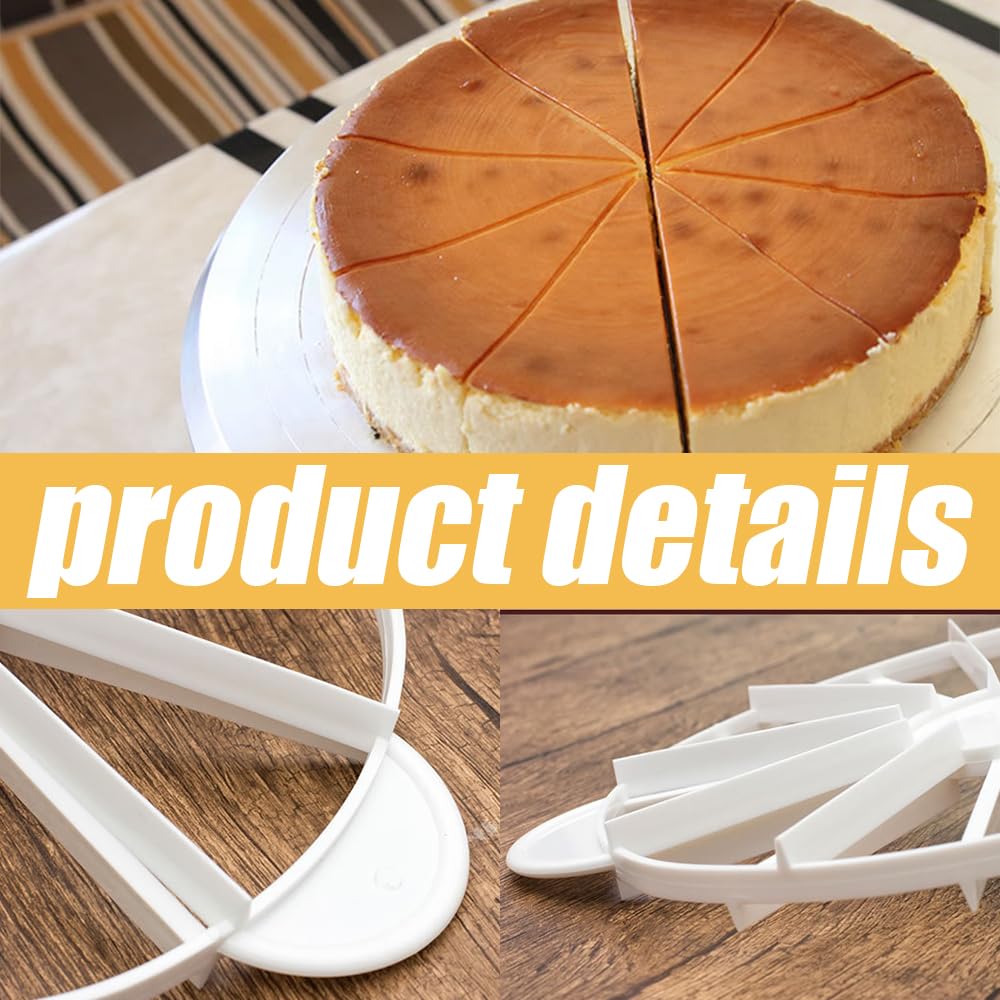 Round Cake Portion Marker, Cake Cutter Slicer, Cheesecake Cutter, 14 or 16 Piece Cake Slice Marker, Cake Divider Baking Tool