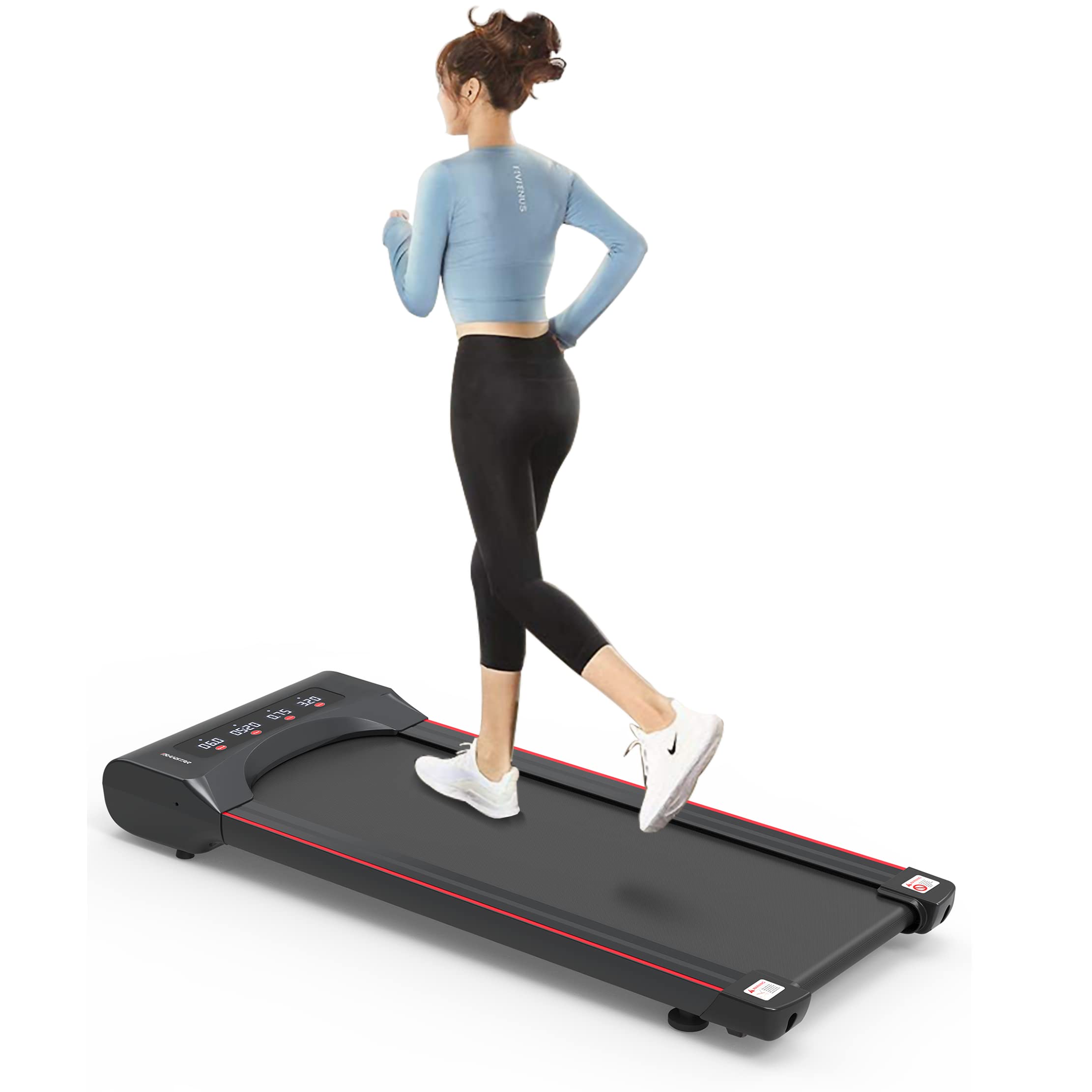 Marsvogel Pad Desk Treadmill, Under Desk Treadmill 2 in 1 Walking and Jogging with Remote Control and LED Display, 2.5HP Walking Jogging Machine Walking for Home and Office ZAS345 Dark Black4