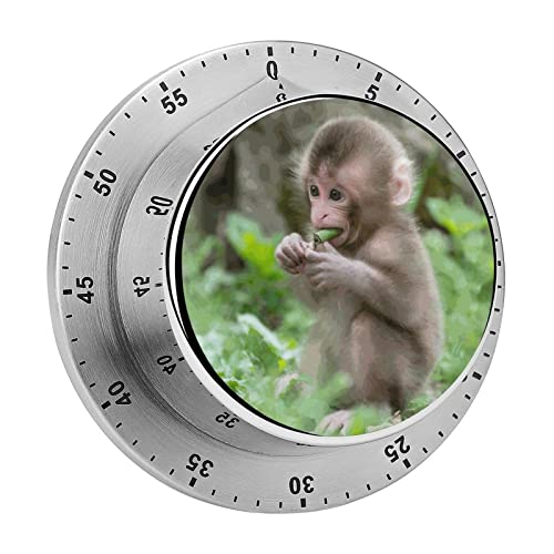 Kitchen Timer Cute Monkey Magnetic Countdown Clock for Cooking Teaching Fitness