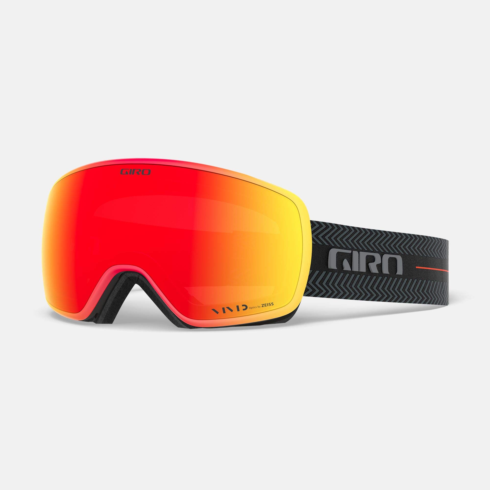 Giro Article Asian Fit Ski Goggles - Snowboard Goggles for Men - Black Wordmark Strap with Vivid Royal/Vivid Infrared Lenses