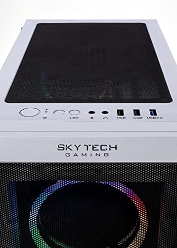 Skytech Gaming PC Desktop β Intel Core i7 12700F 2.1 GHz, Intel Arc A770, 1TB NVME Gen4 SSD, 16GB DDR4 RAM 3200, 650W Gold PSU, 240mm AIO, 11AC Wi-Fi, Windows 11 Home 64-bit,White