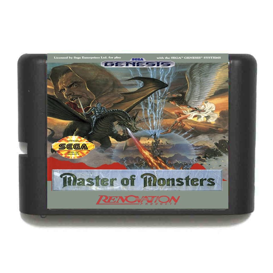 Master Of Monsters 16 Bit MD Game Card For Sega Mega Drive For Genesis (Black)