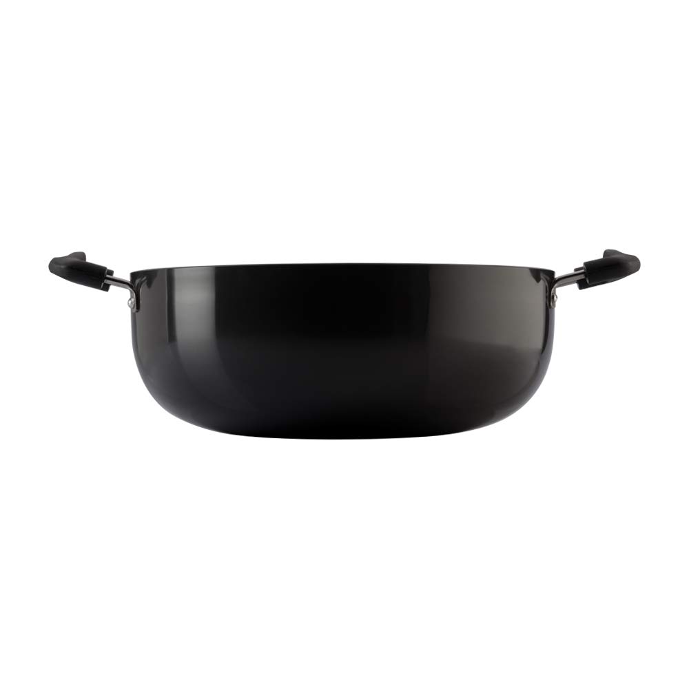 Vinod Hard Anodized Kadai with Stainless Steel Lid, 1.6-Liter