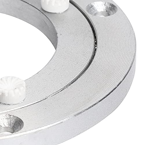 Silent Turntable Plate Table Bearing Rotating Tray - Improved Mute Aluminum Alloy Hardware - Stable and Non-Slip Lazy Susan Hardware Turntable Bearing(5 In)