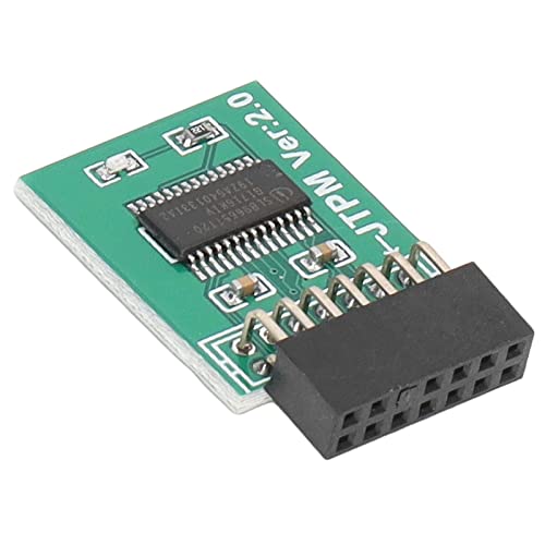 Oumefar TPM 2.0 Module, TPM Module LPC Interface Small Size 14 Pin for Computer Motherboard