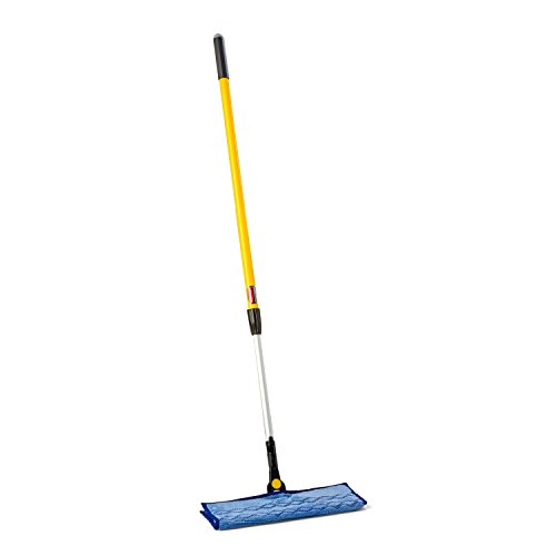 Rubbermaid Commercial Products HYGEN Quick-Connect Straight Extension/Extendable Handle/Stick, 20 - 40 inch, Yellow, Lightweight for Janitorial/Professional Microfiber Cleaning/Dusting
