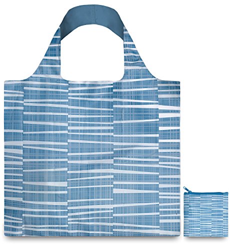 LOQI Elements Water Reusable Shopping Bag, Blue