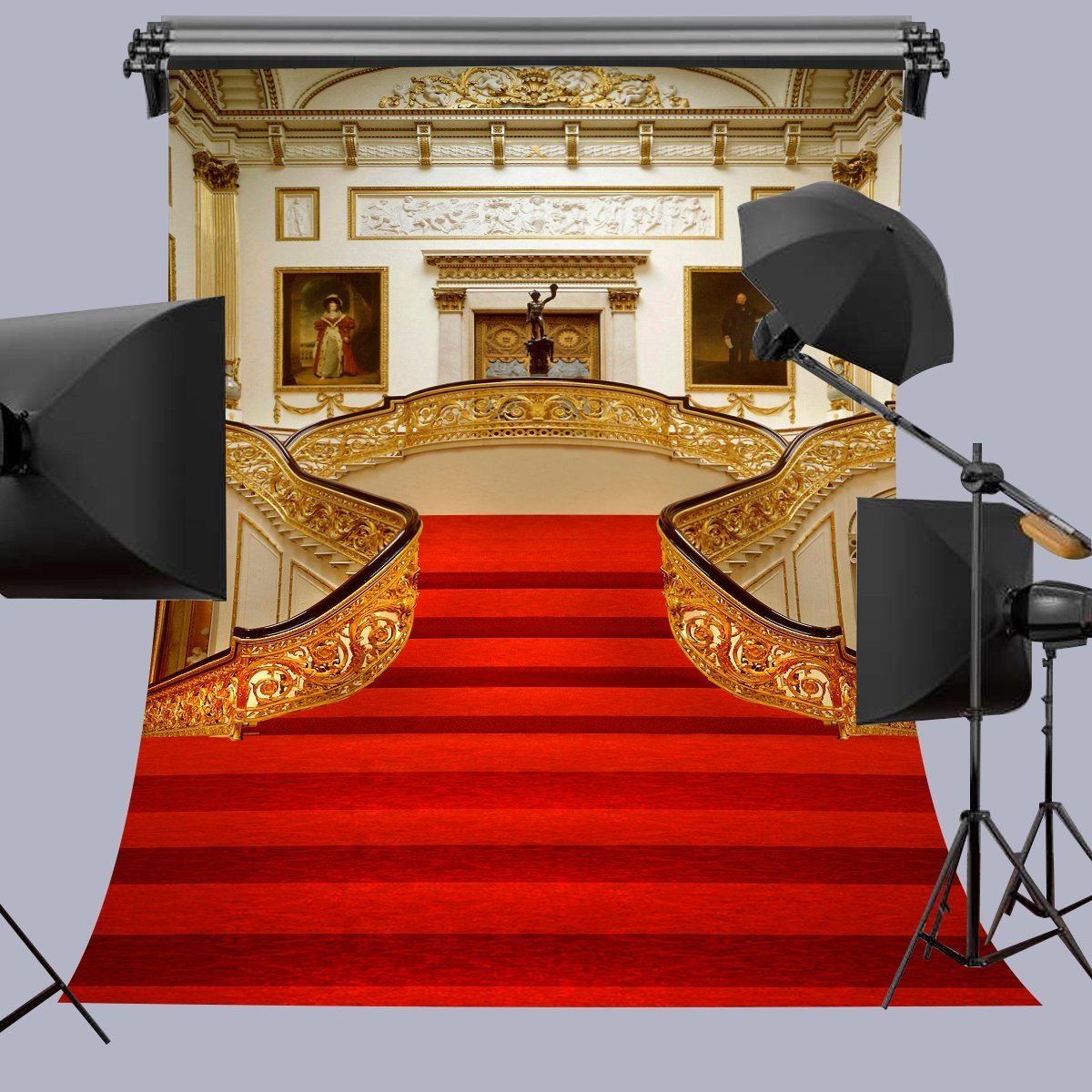 FUERMOR 5x7ft Red Carpet Background for Wedding Photography Backdrop Photo Video Props Event Supplies