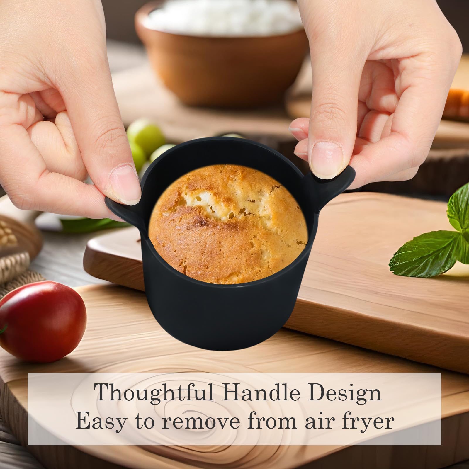 YASUOA Premium Air Fryer Egg Poacher Silicone Egg Frying Mold - Must-have Air Fryer Accessory - Versatile Kitchen Tool - Creative Cooking Gadget - Perfect Breakfast Accessory
