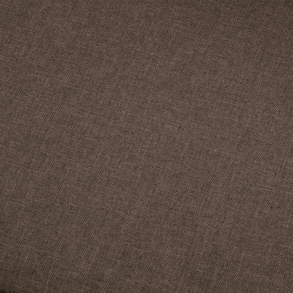 vidaXL - Corner Sofa, Plush Brown Fabric, Spacious Seating Area, Elegant Design, Comfort and Durability, Perfect for Home or Office Spaces