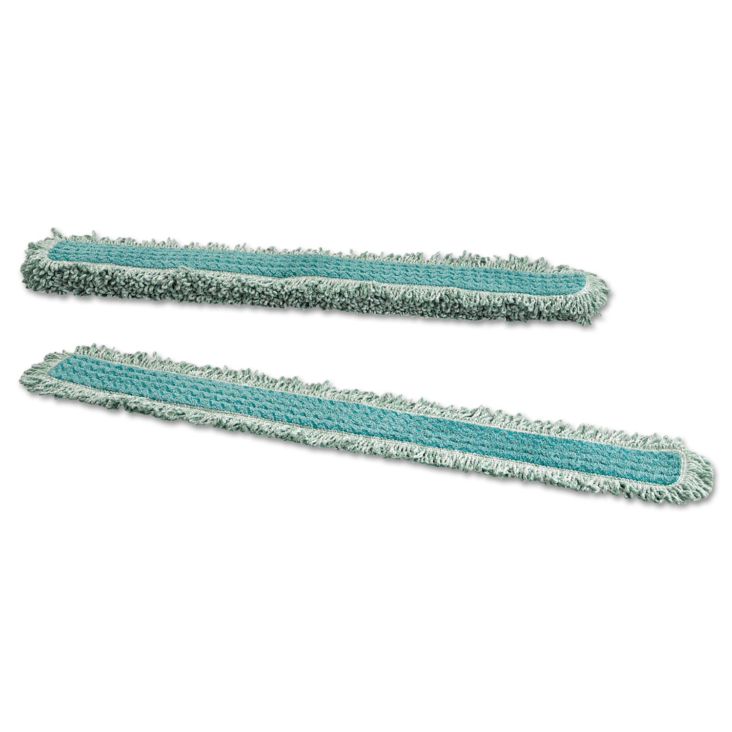 Rubbermaid Commercial HYGEN RCP Q449 Dust Mop Heads with Fringe, Microfiber, 48", Green (Pack of 6)