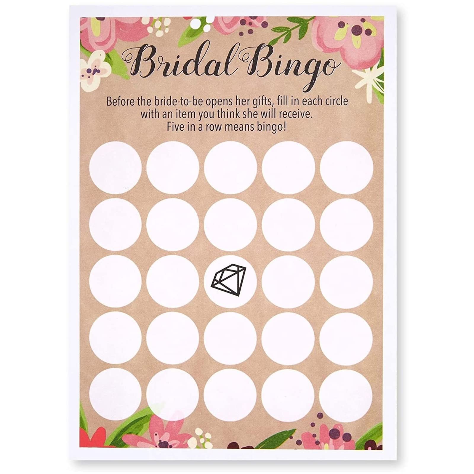 Set of 5 Bridal Shower Games for Engagement Celebrations, Bridal, Bachelorette, Anniversary, Wedding Party, Entertains 50 Guests