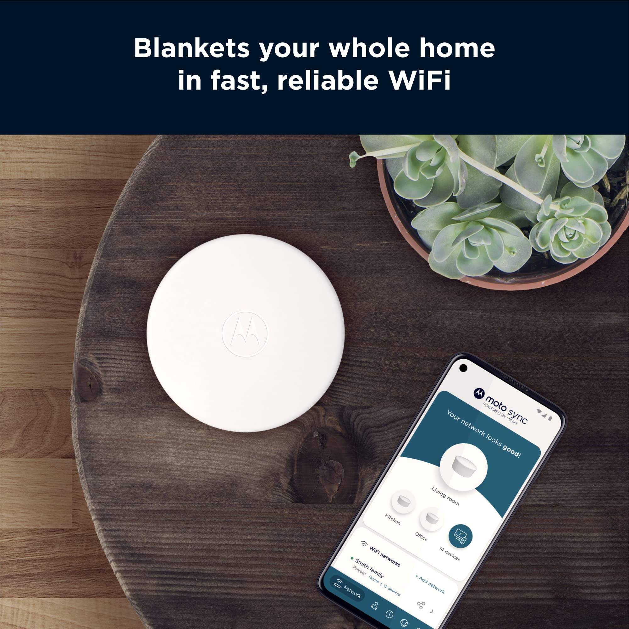 Motorola Q11 Mesh WiFi 6 Router β 3 Pack | Fast Reliable WiFi, Quick Easy Setup, Auto Security, Parental Controls, Advanced Motosync App | Replaces Router and Extender | AX3000 WiFi