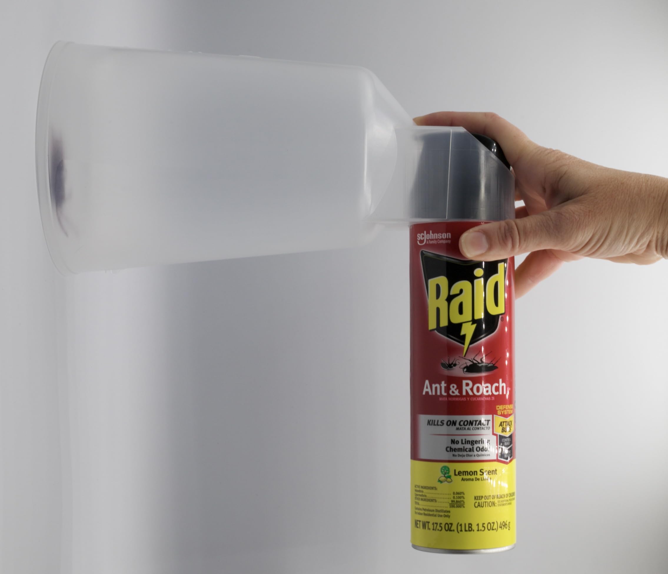 Trap'd - Large Plastic Cone Attachment for Bug Spray Cans, Helps Trap Roaches, Spiders, & Insects Reducing Overspray & Mess