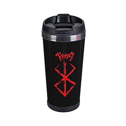 NzpoSt Coffee Mug Simpleness_Berserk Anime_Symbol Coffee Cup Double Insulated Stainless Steel Insulation Cup