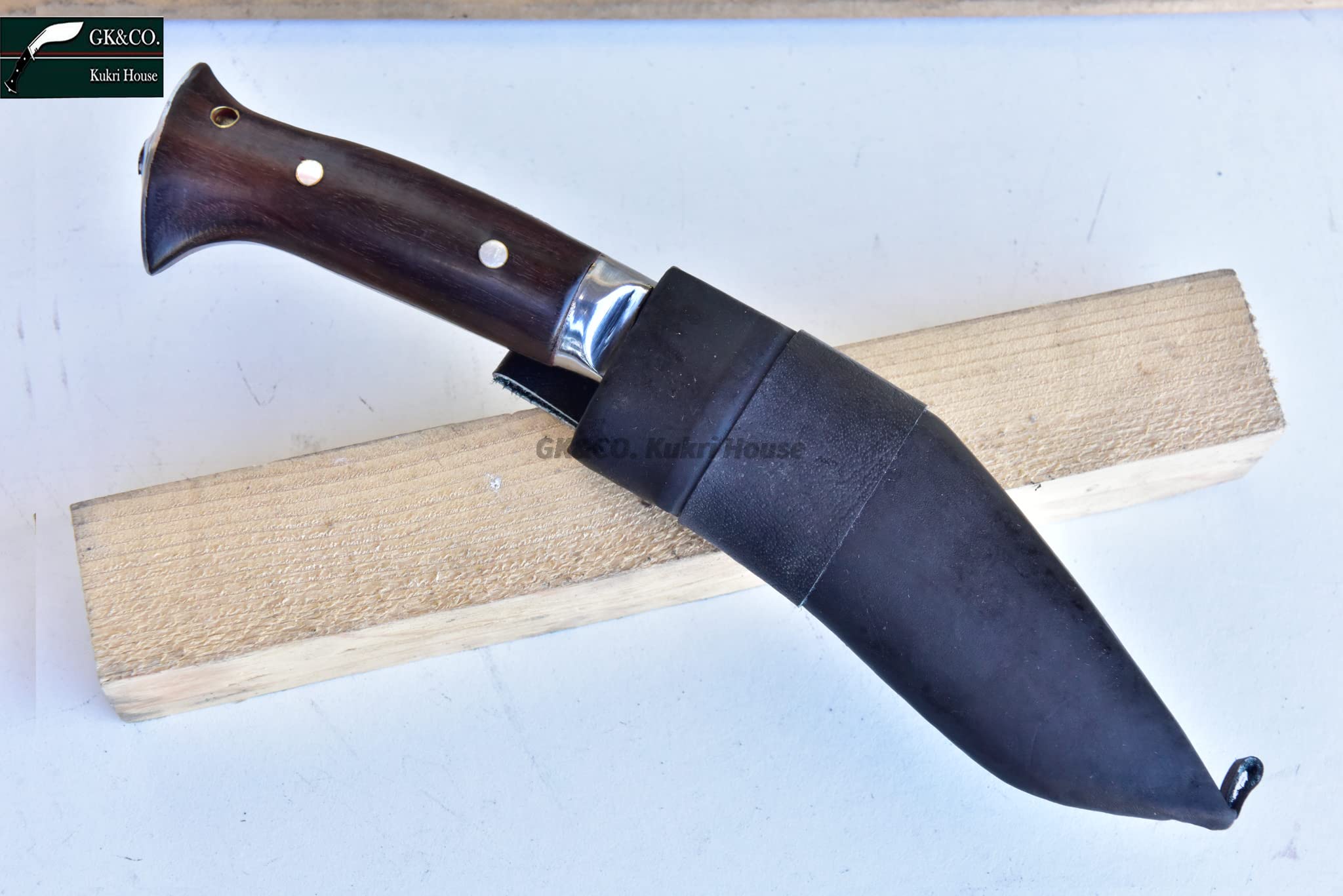 GK&CO. Kukri House Genuine Kukri/Khukuri- 5" Black (Rust Free) Blade Panawal Khukuri- Handmade Factory in Nepal.