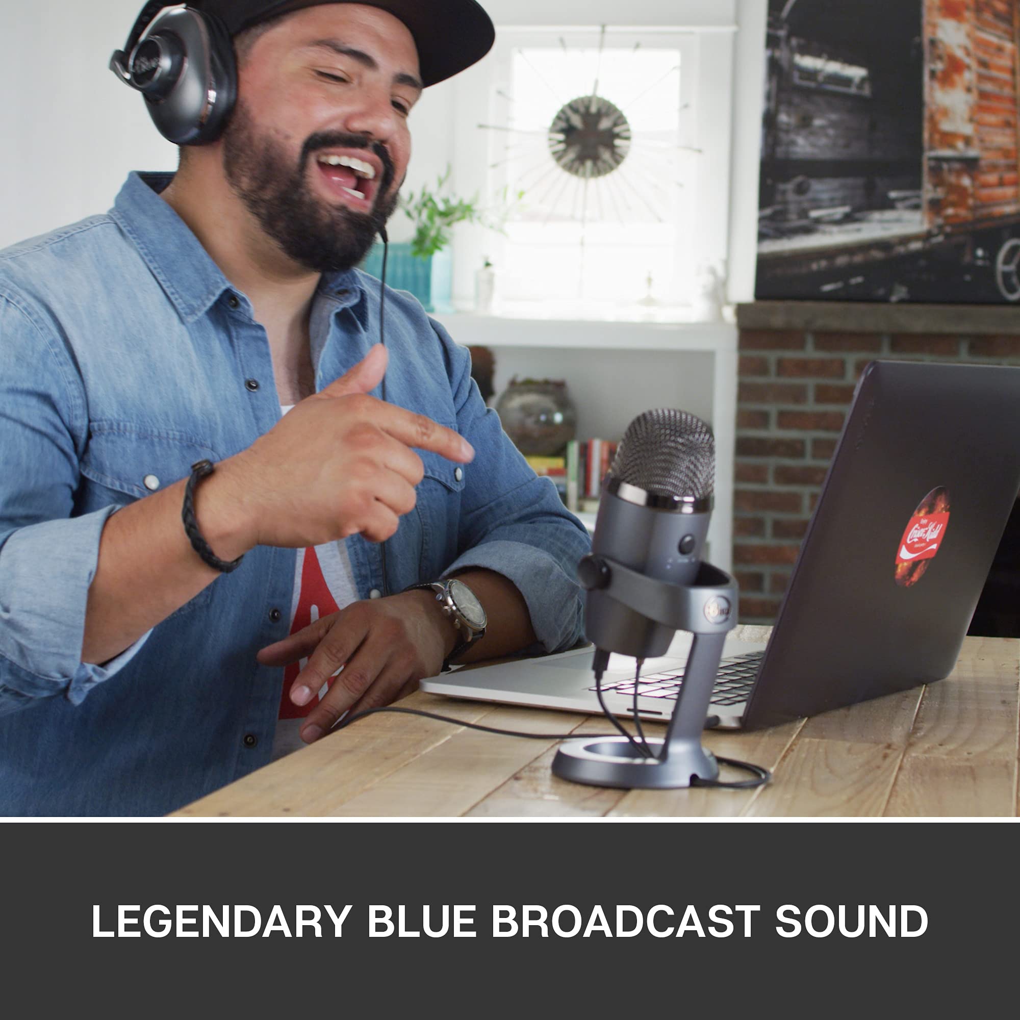 Logitech for Creators Blue Yeti Nano USB Microphone for Gaming, Streaming, Podcasting,Twitch, YouTube, Discord, Recording for PC and Mac, Plug & Play - Shadow Grey