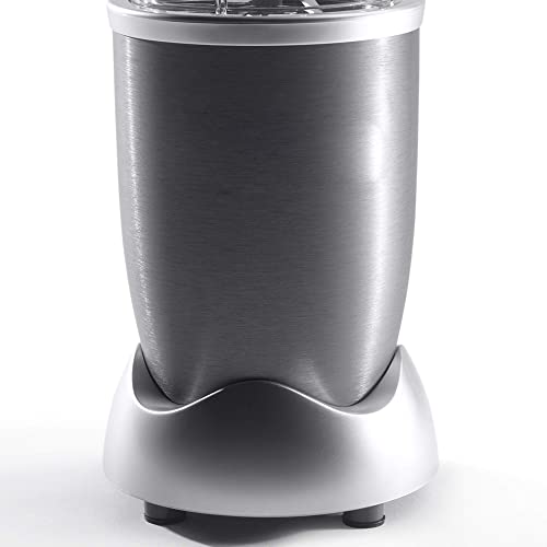 VIZET Blender for Shakes and Smoothies, Portable Blender, Bullet Blender, with a Blender Cup with Lip, Travel Friendly, 24 Ounces, 600 Watt, Gray